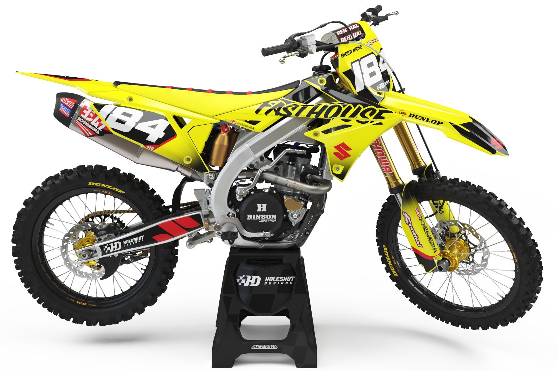 Suzuki TEMPER Graphics Kit | Holeshot Designs